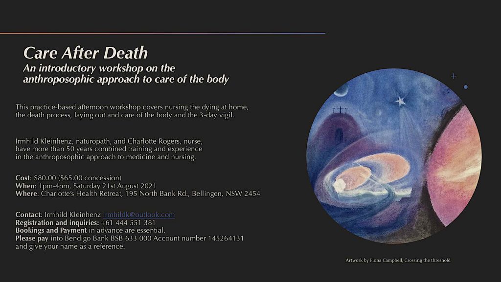 Care After Death: An introductory workshop - Anthroposophical Society ...